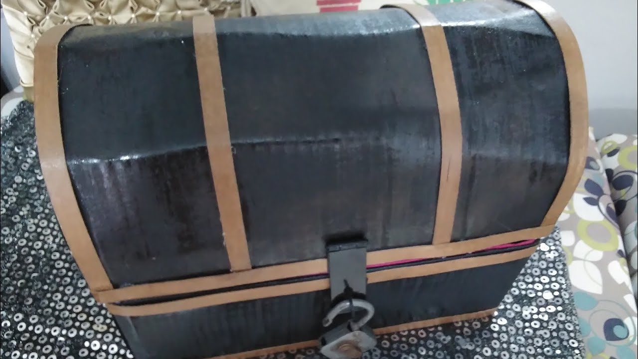 Diy Treasure Chest 🧰 made from cardboard boxes. Part 1 - YouTube