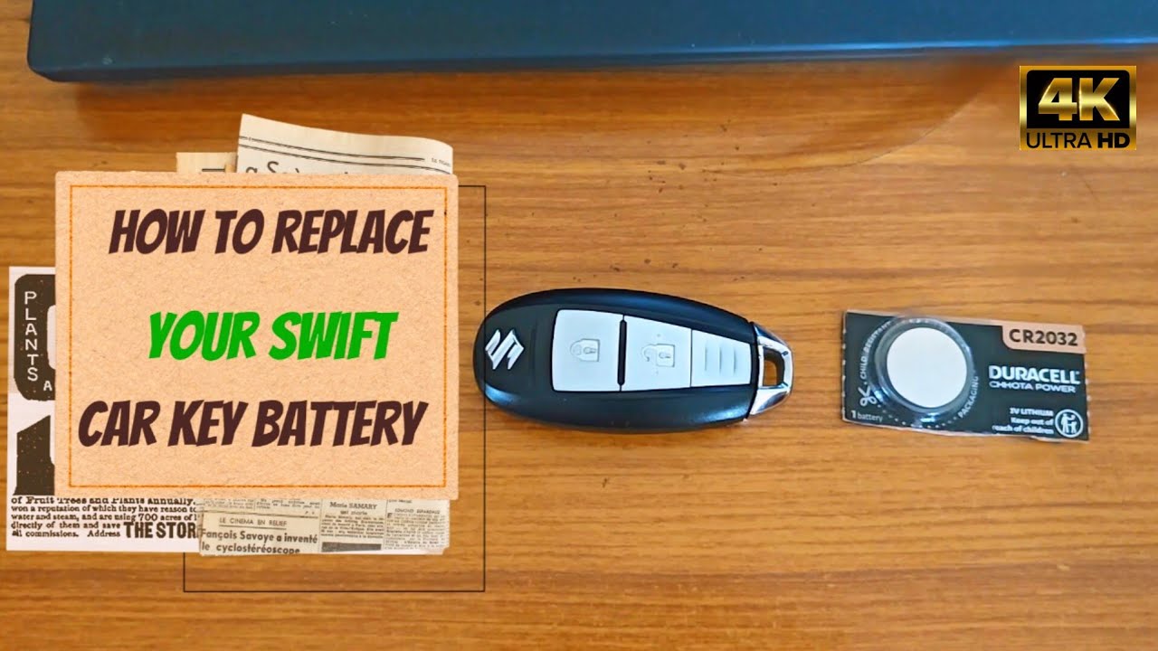 How to replace your Suzuki Swift car key battery - YouTube