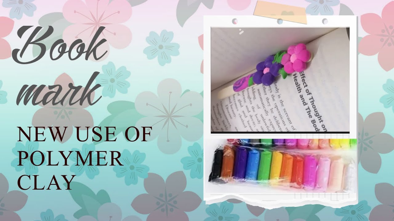 New craft ideas 💡 ? Book mark polymer clay 💐💐#art # craft #clay # ...