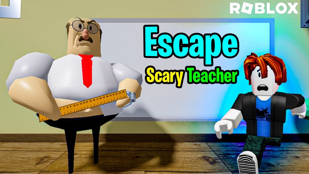 I Escape the Scary Teacher From High School | Roblox Gameplay - YouTube
