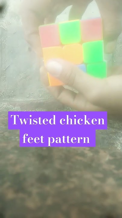 Twisted chicken feet pattern on Rubik's cube #ytshorts#cube - YouTube