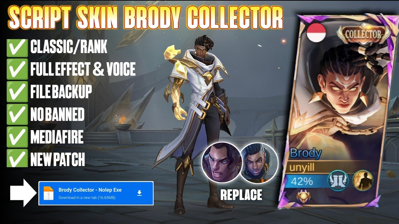 Script Skin Brody Collector Full Effect | Full Voice | New Patch - YouTube