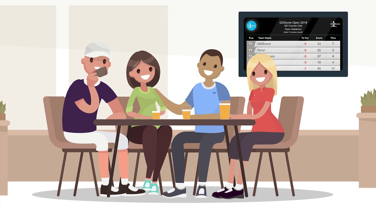 GD Score - Live Golf Scoring - Animated Explainer Video - YouTube