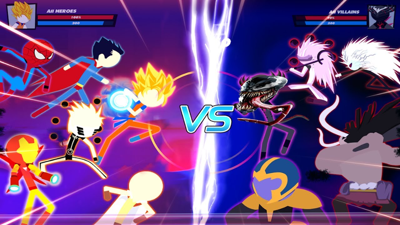 Super Stick Fight All-Star Hero: Chaos War Battle - Gameplay All Levels ...