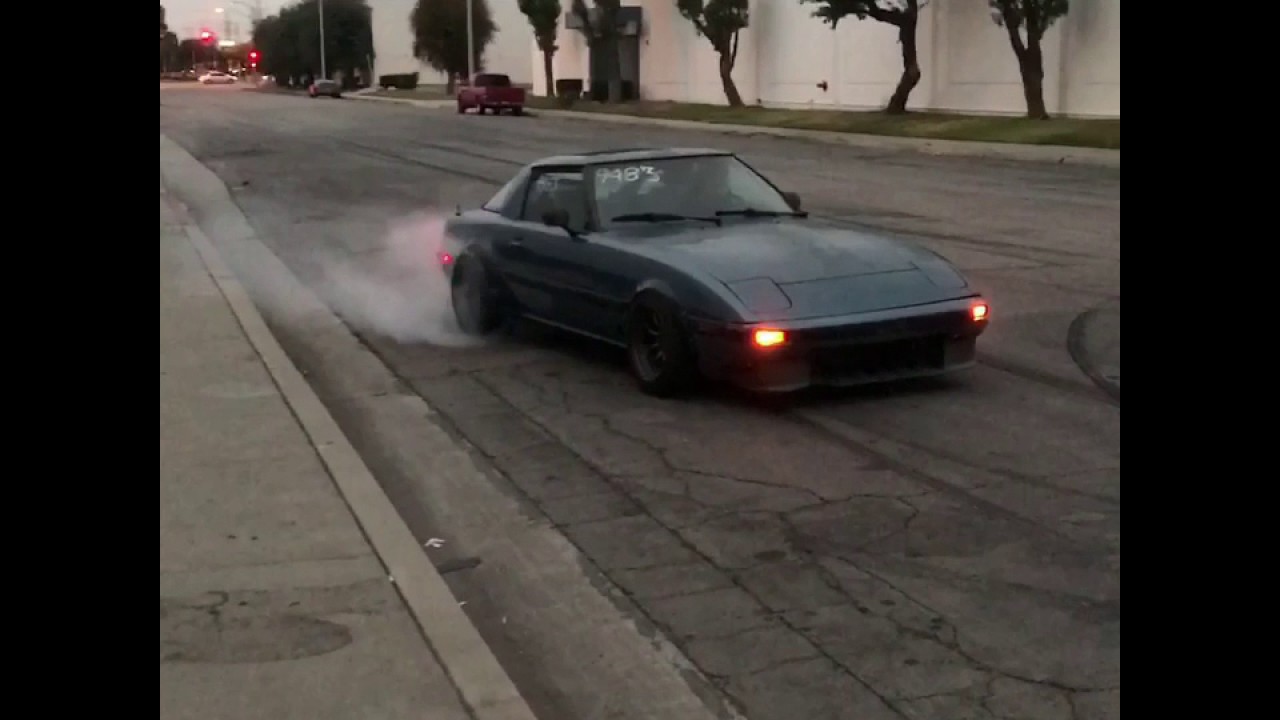 Rx7 Burnout - YouTube