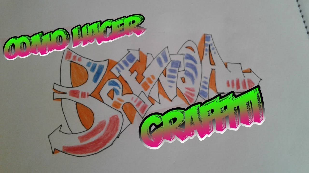 COMO HACER GRAFFITI NOMBRE DE [BRENDA] - YouTube