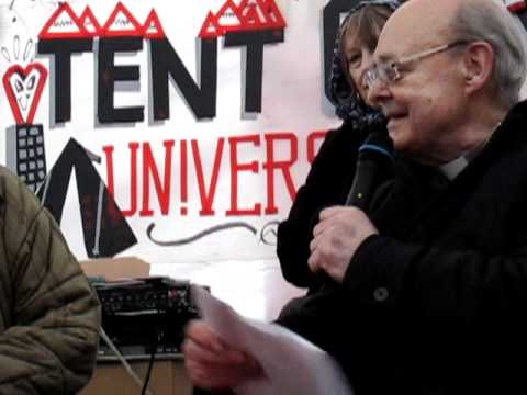 The Reverend Paul Nicholson speaks at the Saint Pauls encampment in ...