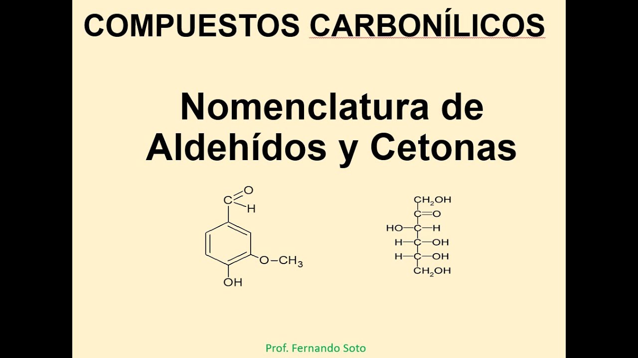 Nomenclatura de Aldehídos y Cetonas - YouTube