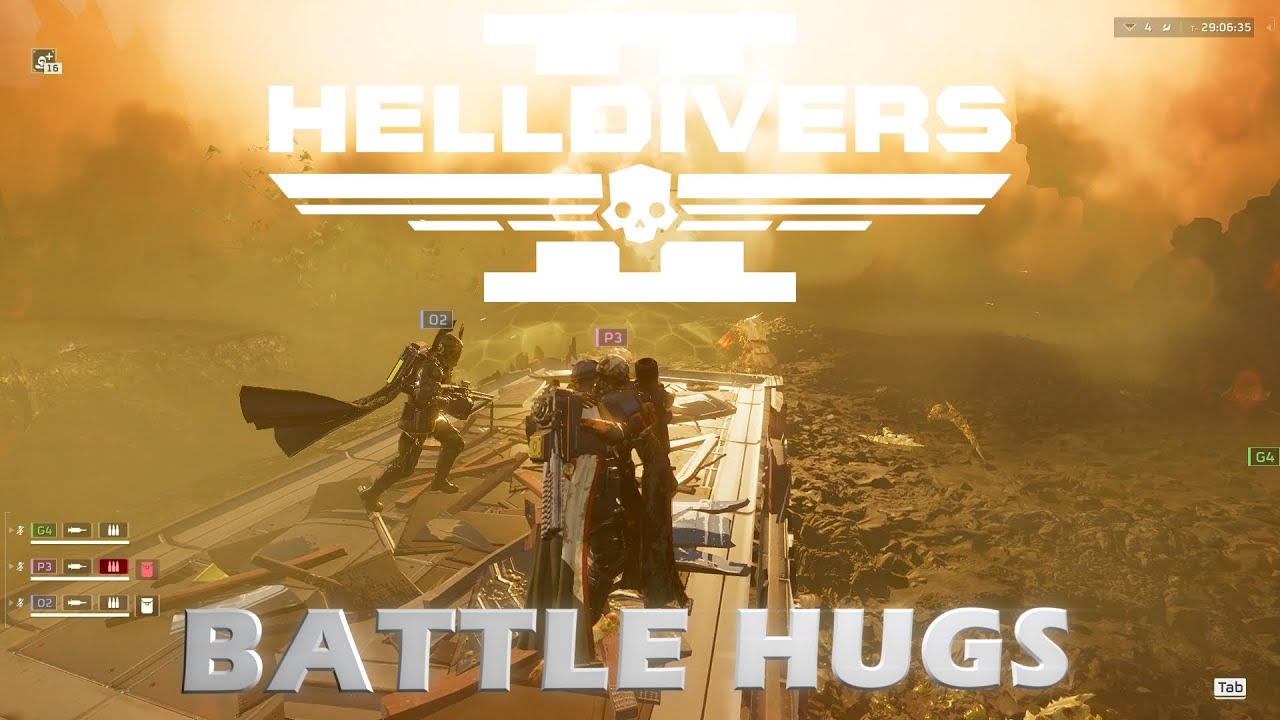 EPIC BATTLE HUGS - HELLDIVERS 2 - YouTube