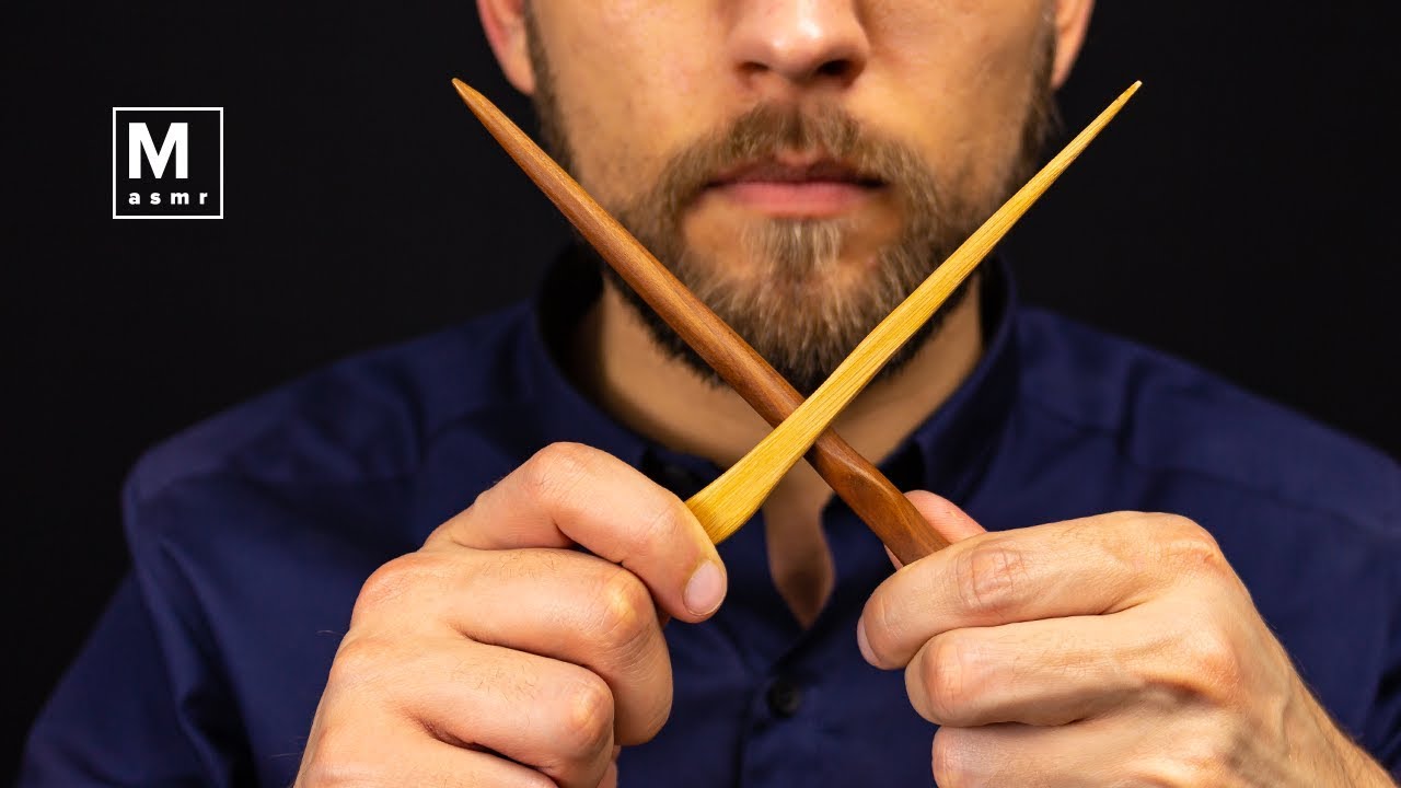 Wooden Ear Tapping And Scratching For Sleep And Relaxation [ASMR] - YouTube