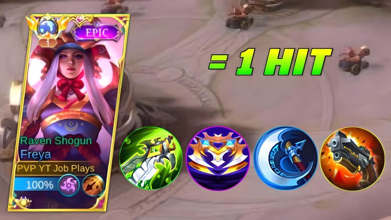 FREYA NEW ONE SHOT BUILD AUTOWIN EVERY GAME - MLBB - YouTube