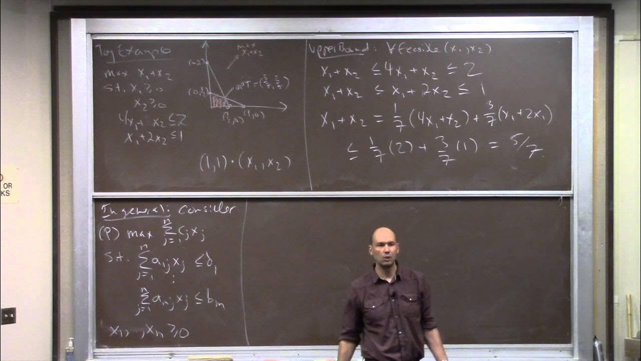 A Second Course in Algorirthms (Lecture 8: Linear Programming Duality --- Part 1) - YouTube
