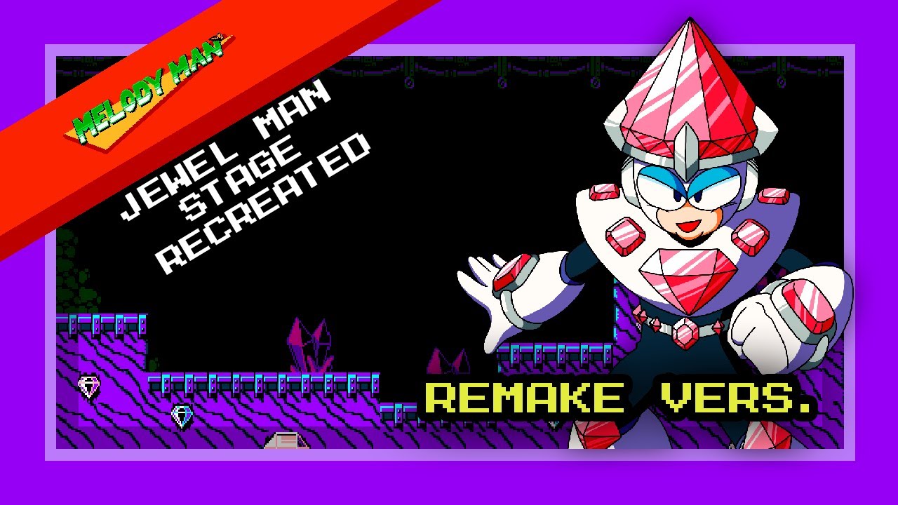Mega Man 9 - Jewel Temptation (Jewel Man Stage) [Recreation, Remake ...