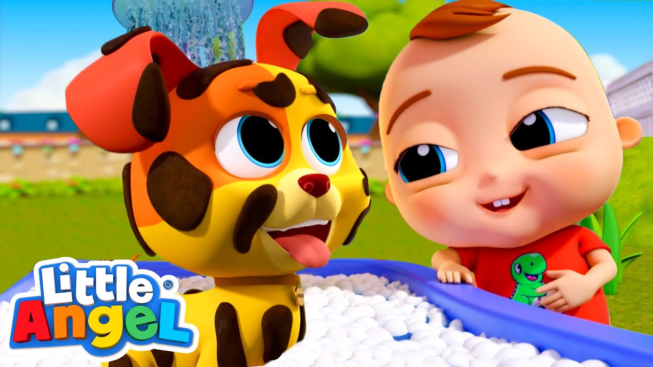 PET WASH Bingo Song! | Little Angel | Animal Songs For Kids | Learning ...