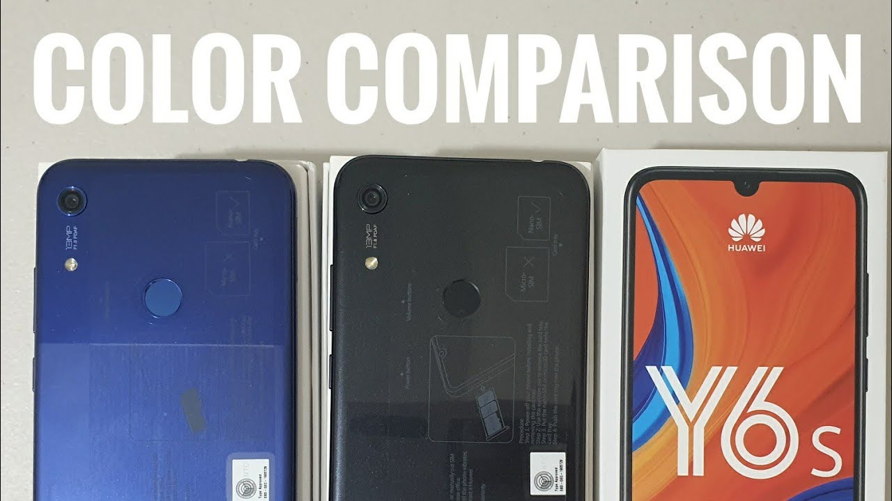 Huawei Y6s Color Comparison Orchid Blue and Starry Black / GADGET ...