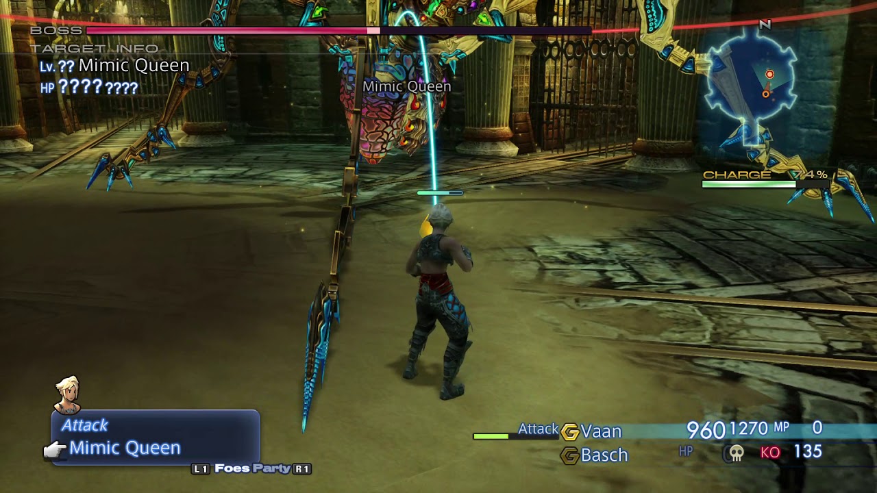 Final Fantasy XII The Zodiac Age - Apenas com o Vaan - 5º Boss - Mimic ...