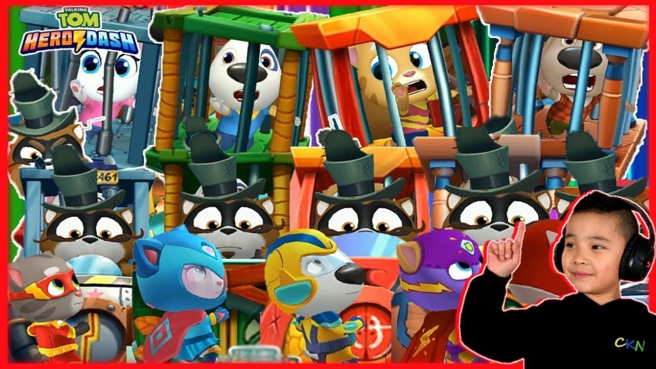 CKN Toys Car Hero Run vs Talking Tom Hero Dash Run Gameplay | Kaison ...