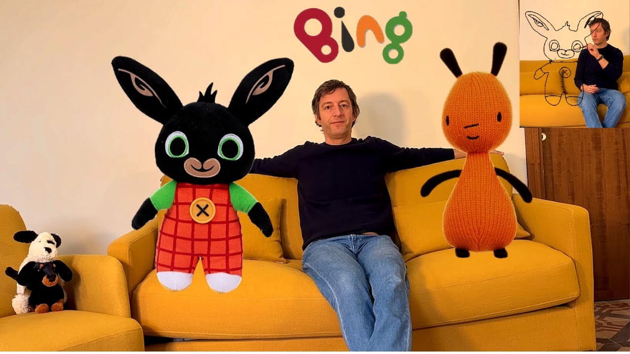Bing and Flop giant plush toys, Bing e Flop peluche giganti - YouTube