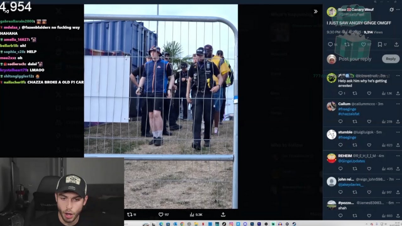 George Reacts to Ginge Getting Arrested - YouTube