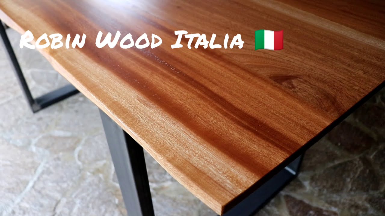 Tavolo in legno massello di mogano - Solid mahogany live edges table 💯 ...
