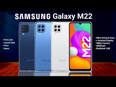 Samsung Galaxy M22 First Look | Samsung M22 | Galaxy M22 | All specs ...