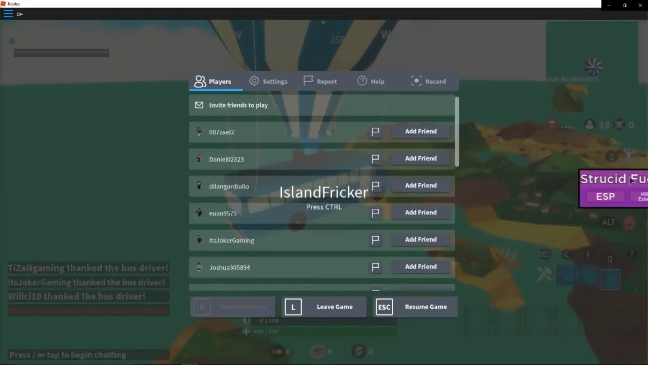 Roblox Island Royale Aimbot Live !Script | Aimbot, ESP, HitBox Extender ...