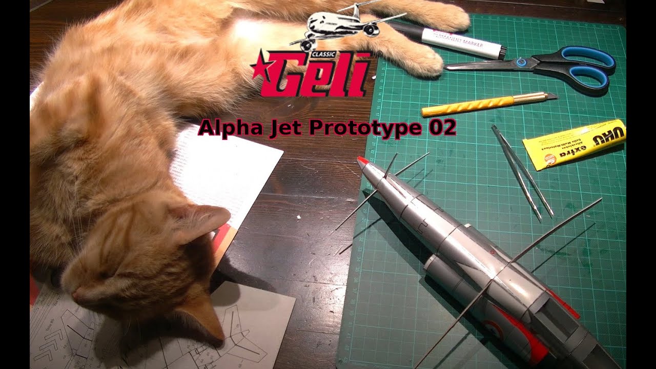 Geli Paper Model Alpha Jet Prototyp 02 - YouTube
