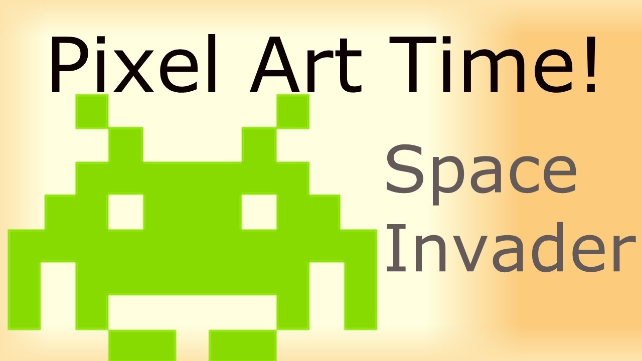 Minecraft: Pixel Art Time! | Space Invaders! - YouTube