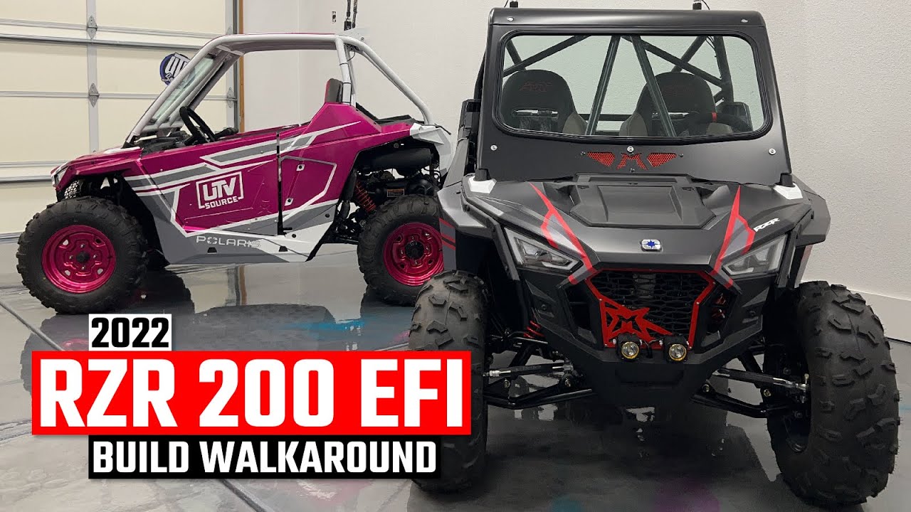 #UTVSourced Build Walkaround | The Baddest RZR 200 Pair Around! - YouTube