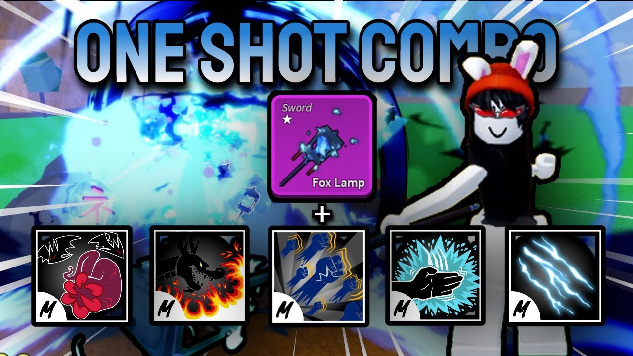 FOX LAMP ONE SHOT COMBO WITH BEST V2 MELEE | Blox Fruits | 30M Bounty ...