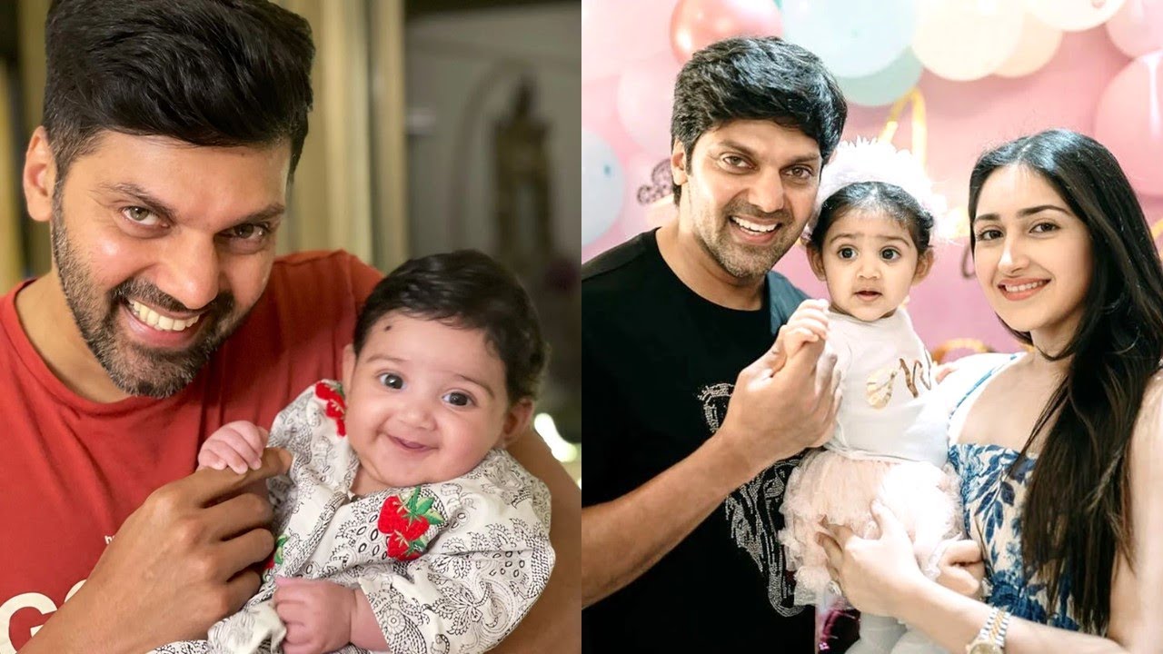 Actor Arya & Sayyesha with Daughter Ariyana First Pics | Daughter ...