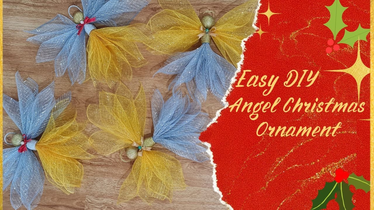Easy DIY Angel Christmas Ornament - YouTube