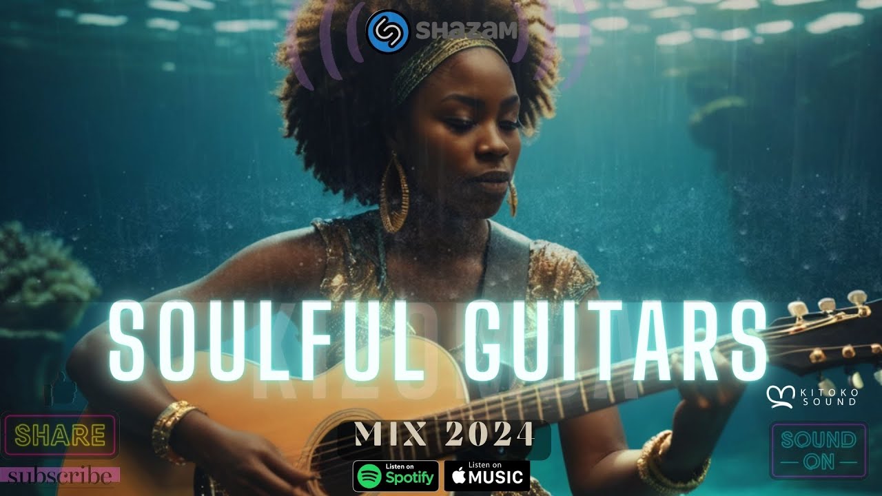 🌊Soulful Guitar Instrumentals & Wave Sounds To Sleep, Study - YouTube