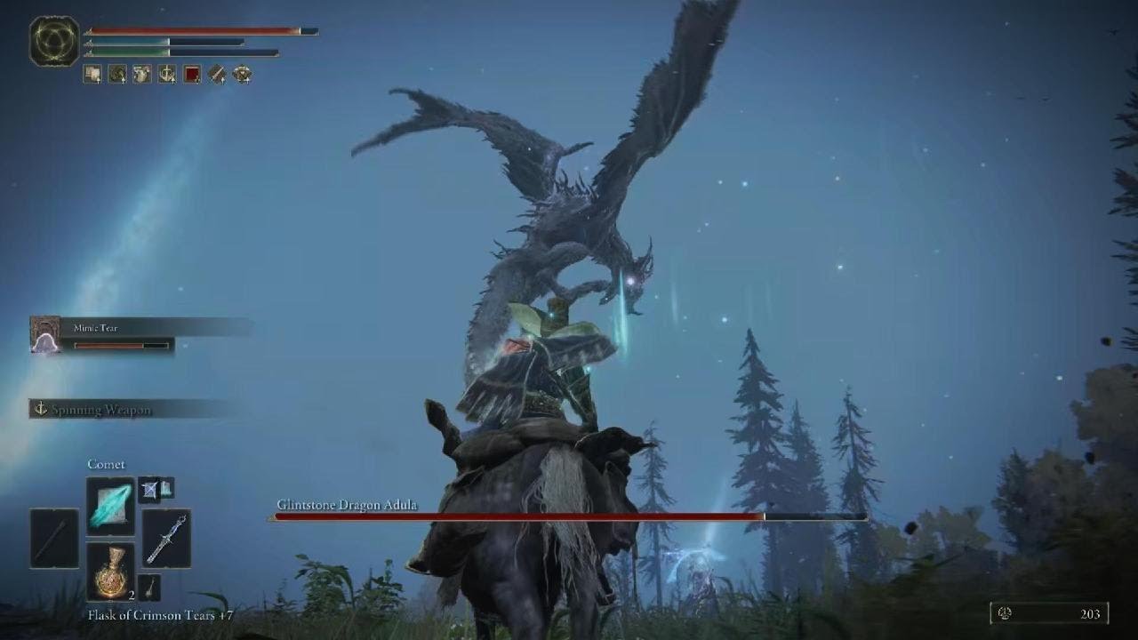 ELDEN RING | Glintstone Dragon Azula Boss Fight - YouTube