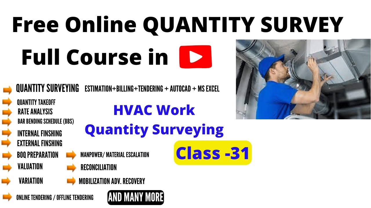 Civil Engineering Free Online Live Classes | HVAC Works Quantity ...