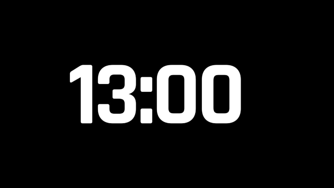 13 MINUTE Countdown Timer with LOUD Alarm 🔔 (13:00) - YouTube