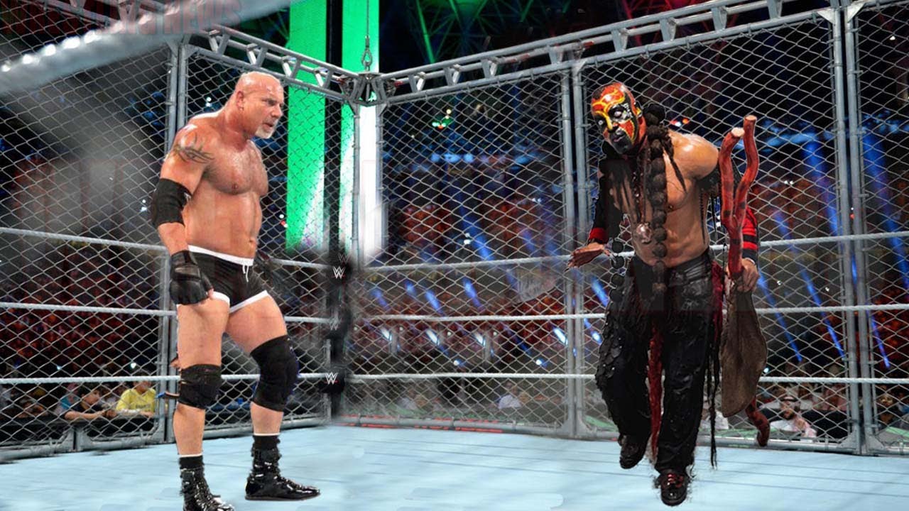 Goldberg vs Boogeyman Steel Cage Match Wrestling News - YouTube