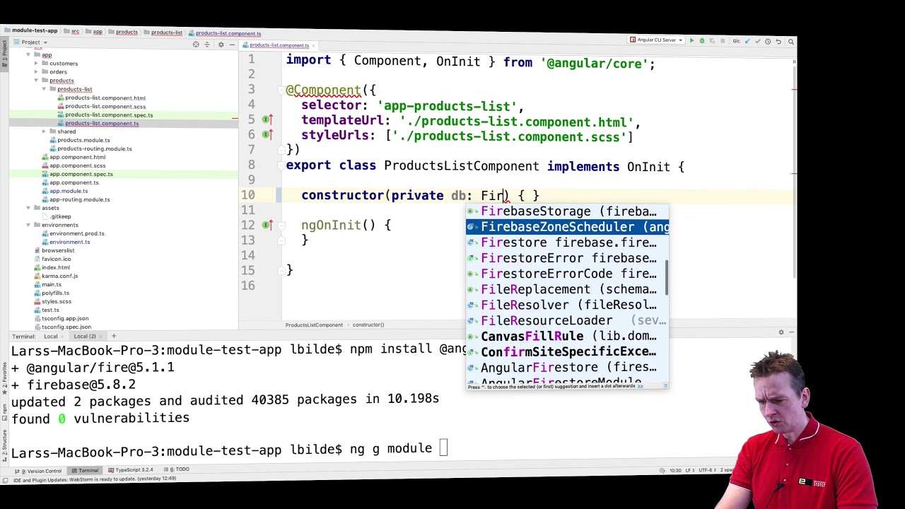 Advanced Web Apps 2019 Angular S1p13 Add First Service For Angularfirestore Youtube