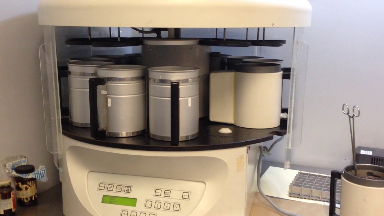 Tissue Processor LEICA TP 1020; Carousel off-center; ITSON - YouTube