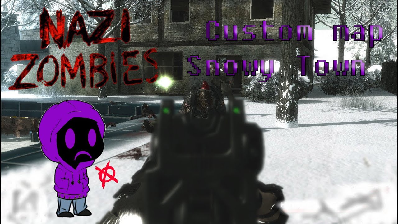 Call of Duty World at war Custom zombies Snowy Town - YouTube