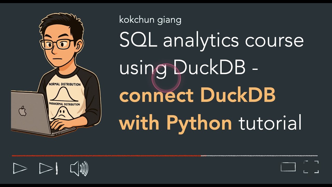 SQL analytics course with DuckDB - connect DuckDB to Python - YouTube