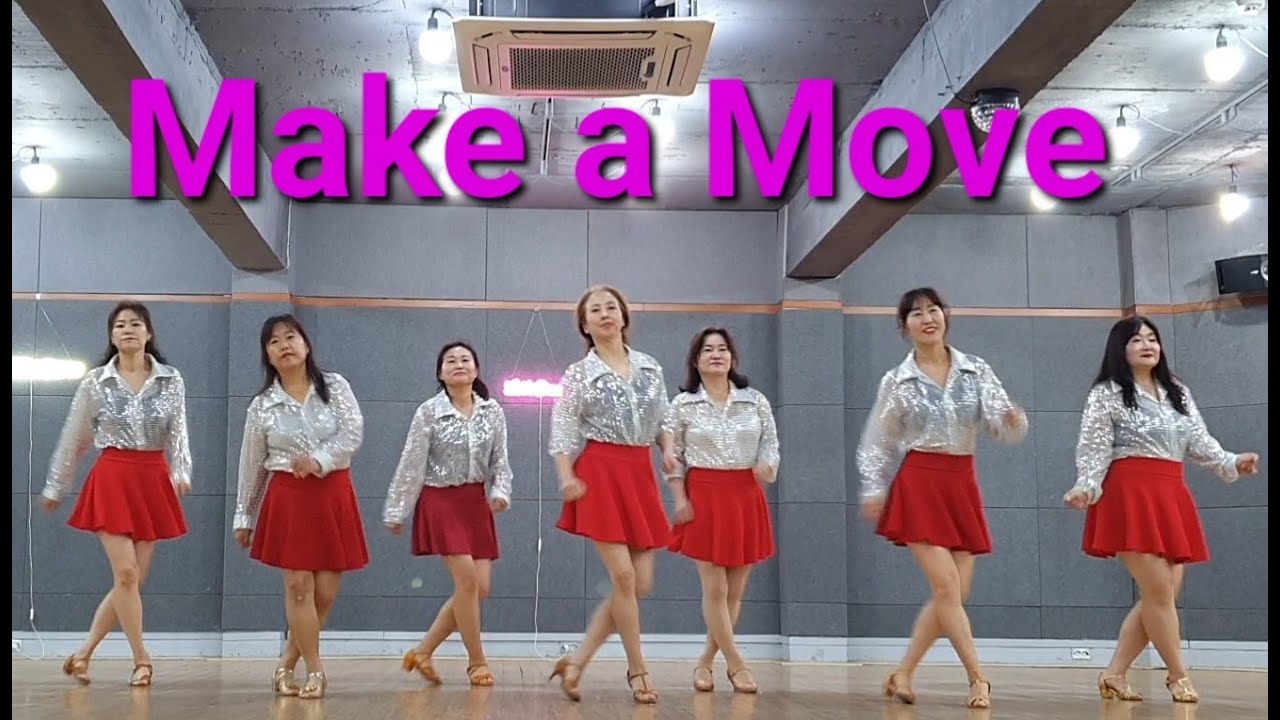 Make a Move line dance (Beginner) Demo - YouTube