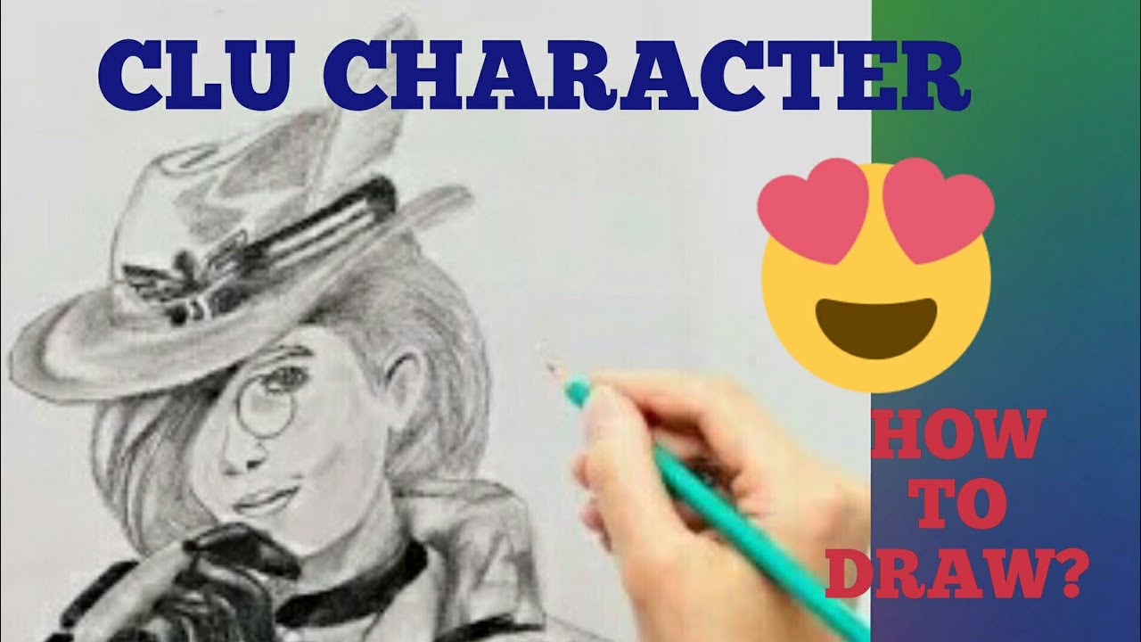 HOW TO DRAW CLU CHARACTER IN FREEFIRE || CLU CHARACTER ABILITY || CLU ...