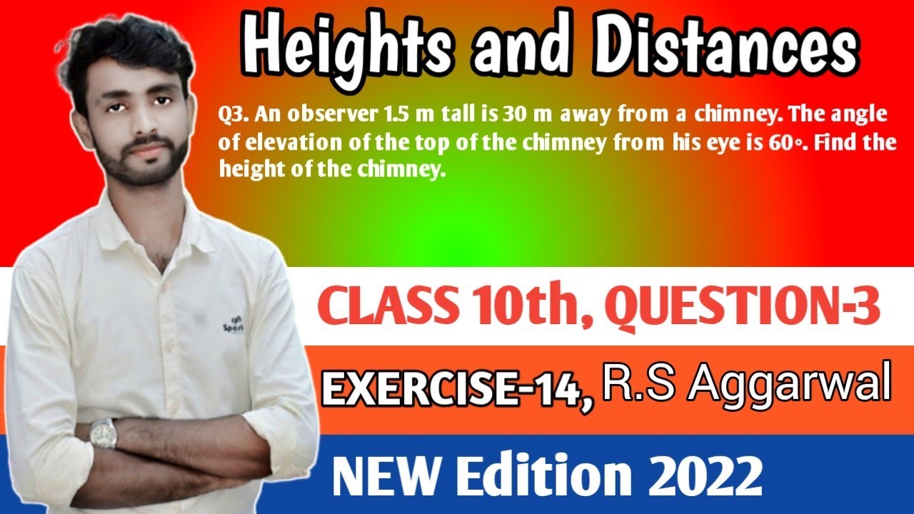 Heights And Distances Question 3 Exercise 14 Class 10th Chapter 14 New heights-and-distances-question-3-exercise-14-class-10th-chapter-14-new