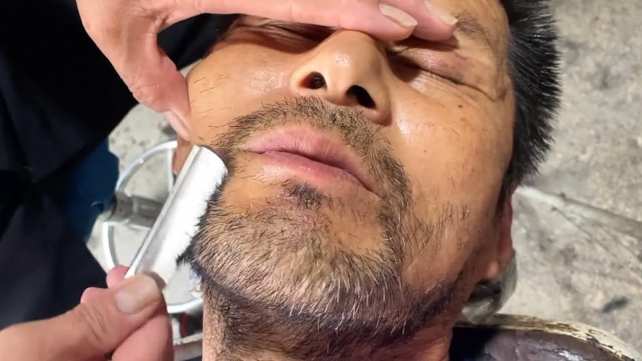 Destress & Relax with A Clean Shave At Old Barber Shop - YouTube