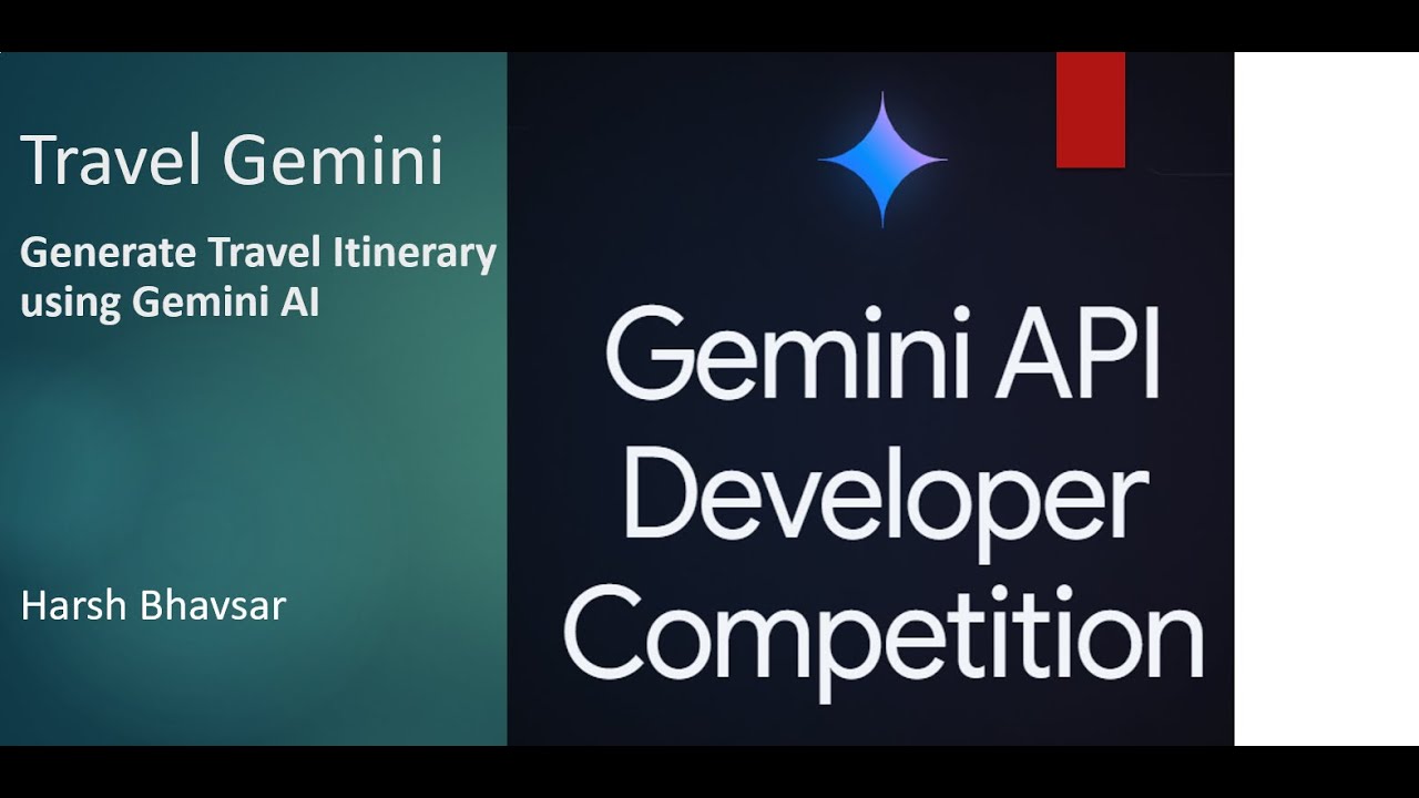 Travel Gemini - Generate Travel Itinerary using Gemini AI - YouTube