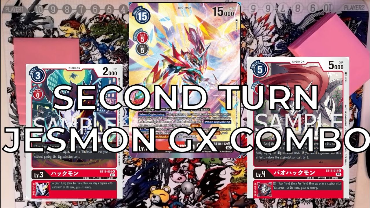 The new Jesmon cards from BT13 are INSANE... Second turn Jesmon GX ...