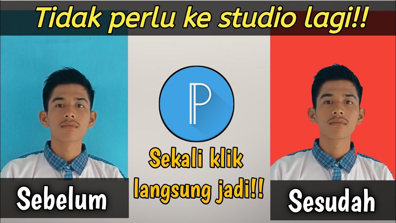 CARA EDIT FOTO LAYAR MERAH #pixellab #background #foto - YouTube
