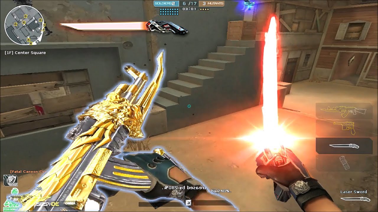 Crossfire NA 2.0 : Long Laser Sword - Hero Mode X - Zombie V4 - YouTube