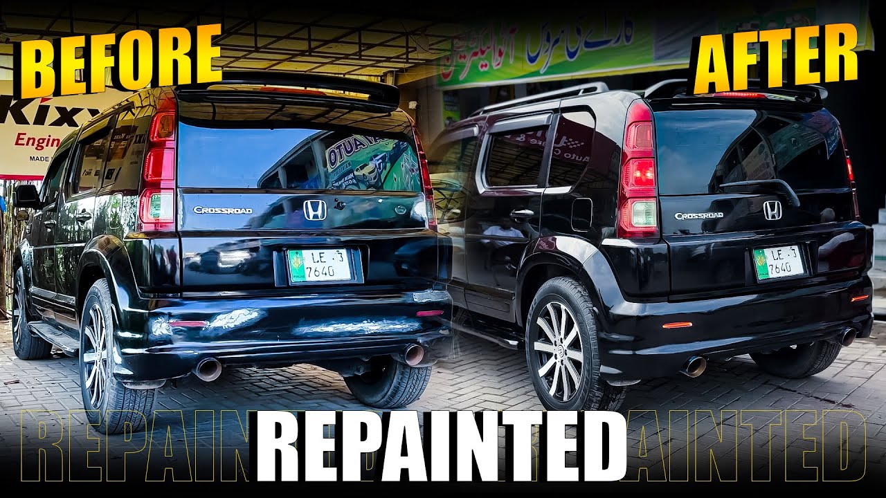 Honda crossroad repainted - Ultimate Automotive - YouTube